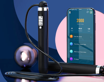 China 2022 New Arrival Custom Logo Smart Wireless Digital Jump Rope ...