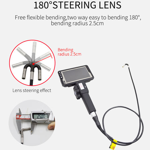 China RALCAM Two-way Articulating Borescope 8.5mm lens borescope 2 Mega ...