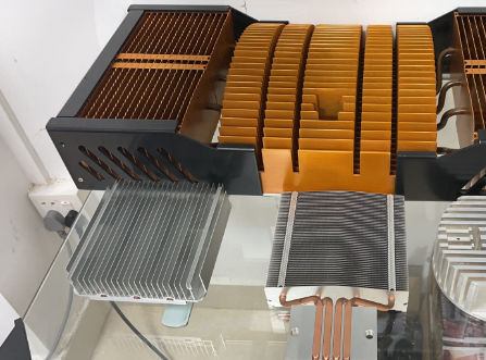 Folded fin copper pipe CUP aluminum Fin Heat sink LED heatsink ...