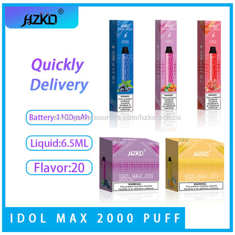 China HZKO IDOL MAX 2000PUFF Australian Most Hottest Disposable Vape ...