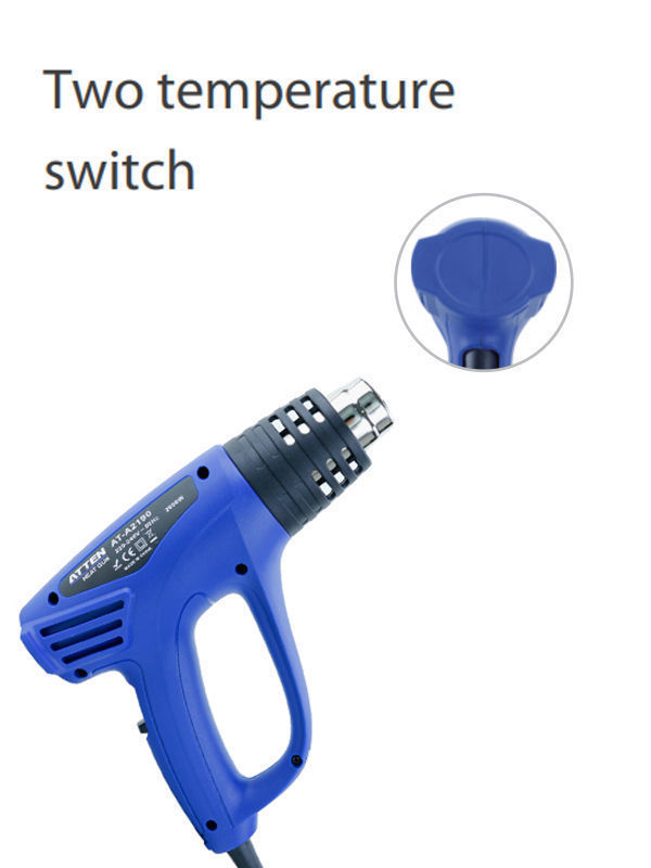 China Two Temperature Switch Heat Gun 2000W Hot Air Gun Portable ...