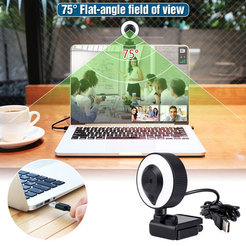 China LED Ring Light Webcam 4K USB Autofocus 2K 1080P Full HD Web ...