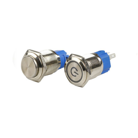China IP67 16/19mm waterproof momentary metal Pushbutton Switch with ...