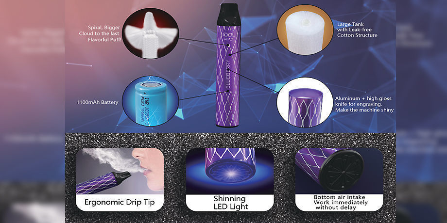 Disposable e-cigarettes HZKO IDOL MAX Disposable Vape Pen 2000 puffs ...