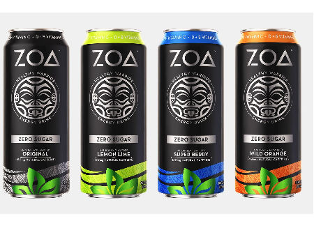 United Kingdom ZOA Zero Sugar Energy Drink, Wild Orange, 16 oz. (12 ...