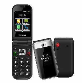 China 4G big button touch screen Android senior flip phones on Global ...