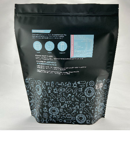 China Resealable Custom Lamination Recyclable Stand up Pouches Black ...