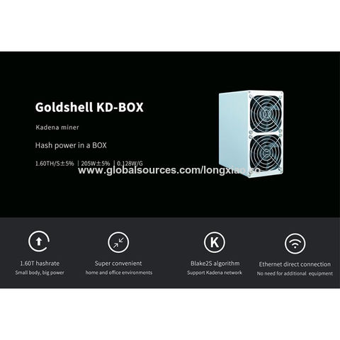 China Cooldragon Goldshell KD Box Miner 1600G KDA Mining Machine 205W ...