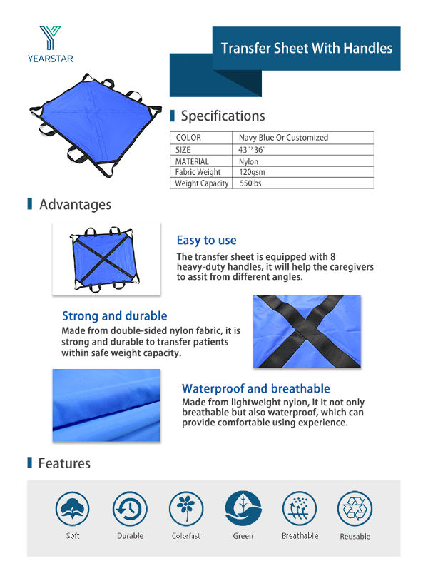 China Patient transfer belt slide draw transfer sheet for the elderly ...