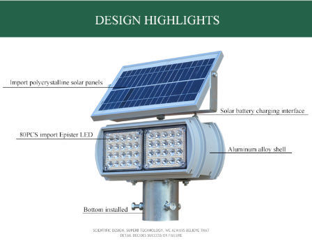 China Environmental solar light bar with 4 modules in hot selling on ...