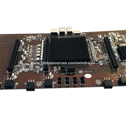 China Professional 8gpu Motherboard HM65 btc-s37 8 GPU mining for ETH ...