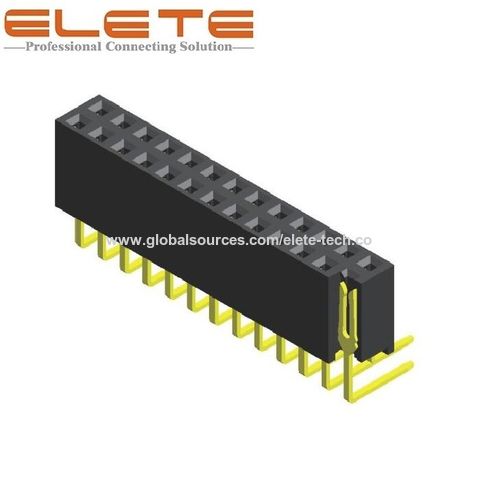 China 2.54mm mm SMT Female 10 pin Header on Global Sources,female ...