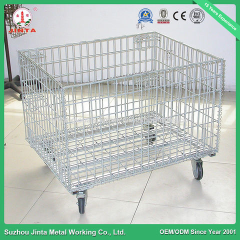 China Collapsible wire mesh container on Global Sources,Foldable Wire ...