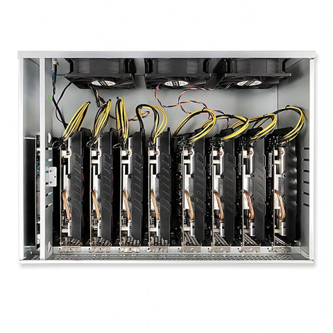 China 8 GPU Graphics Case Crypto Coin Open Air 3090/120M For ETH BTC ...