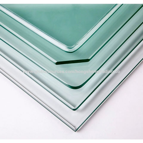 China Standard size exterior wall material 10 mm 12 mm tempered glass ...