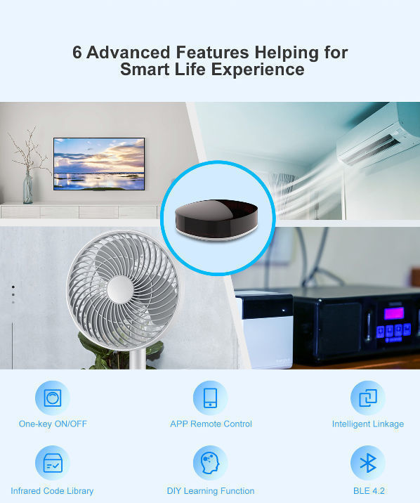 China Tuya smart IR remote controller universal infrared wifi bluetooth ...