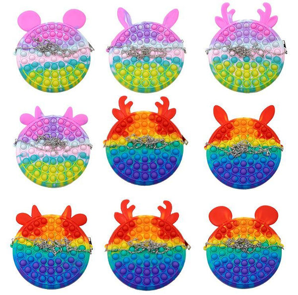 China New Design handbag Silicone Stress Reliever Push it Bubble ...