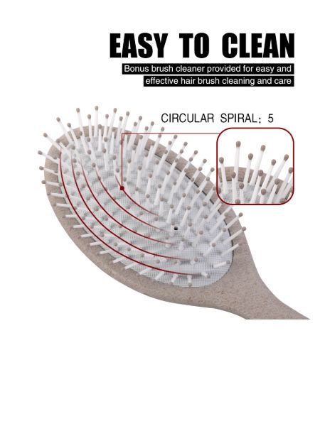 China Wheat Straw Comb Fresh Biodegradable Hairdressing Comb Massage ...