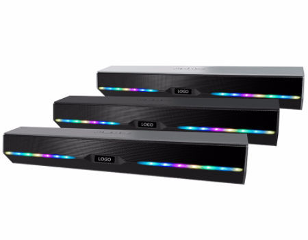 China 14W Soundbar Wireless speaker Good Bass colorful RGB ight desk ...