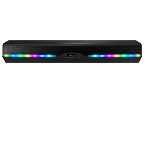 China 14W Soundbar Wireless speaker Good Bass colorful RGB ight desk ...