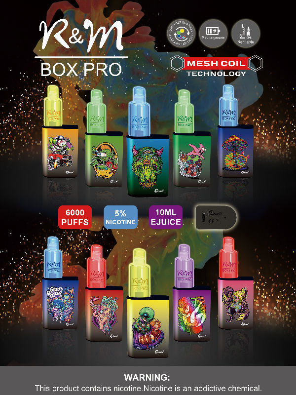 Wholesale Price R&M BOX PRO 6000 Puffs Big Smoke Mod Vape 5% Salt ...