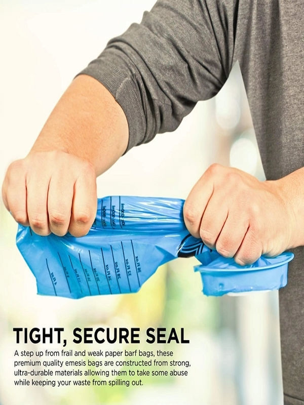 China PE Blue Waste Disposable Vomit Bags Emesis Disposable Vomit ...