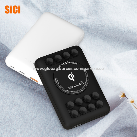 China Ultra mini 10000mAh PD wireless power bank with suction cup on ...