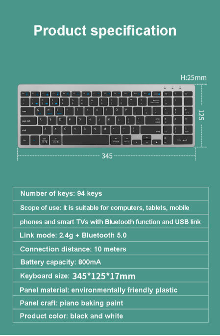 China Wireless keyboard,aluminum alloy cover,X structure process,suit ...