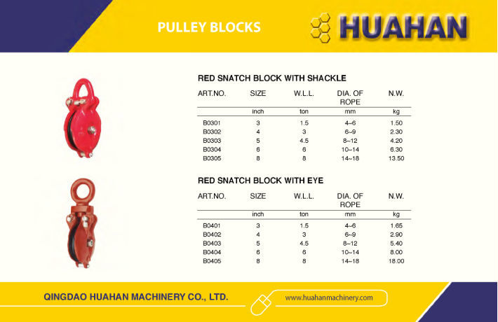 China 1.5 Ton Bail Snatch Block Hoist Rig-ging Shackle Wire Rope 3 ...