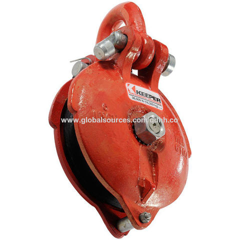 China Red Snatch Block with Swivel Eye, Pulley Blocks, Sized from 3 to ...