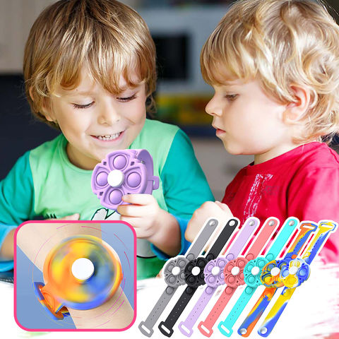 China Silicone Reliever Autism Anti Stress kids Push Spinner Watch ...