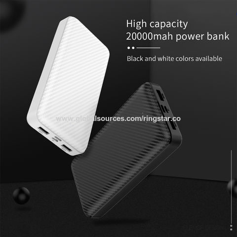 China Large capacity portable dual USB output type-C port fast charger ...