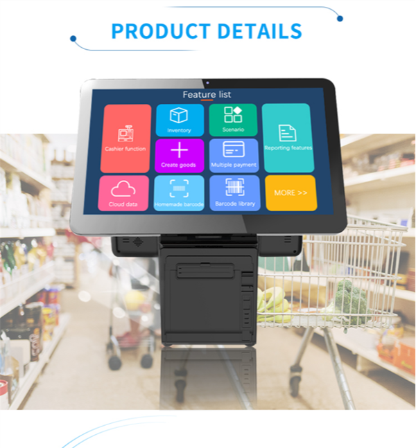 China LIF 15" all in one touch screen POS machine with printer on ...