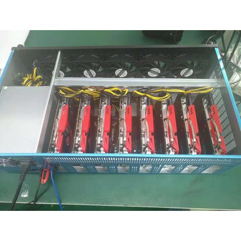 China 8gpu 12 gpu ethereum mining rig 220HX 170HX 90HX 50HX rtx 3080 ...