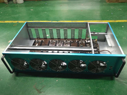 China 6 GPU Graphics Case Mining Miner 220HX 3090 Crypto Coin For ETH ...