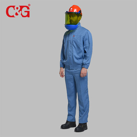 China Arc suit for ASTMF2621 standard Electrican category 1 arc flash ...