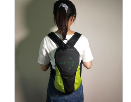 Safety backpack for Cycling with Rear Led Signal Indicators reflective ...