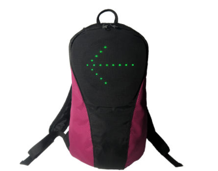 Safety backpack for Cycling with Rear Led Signal Indicators reflective ...
