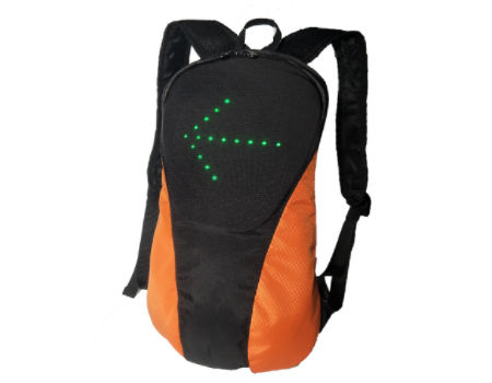 Safety backpack for Cycling with Rear Led Signal Indicators reflective ...