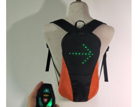 Safety backpack for Cycling with Rear Led Signal Indicators reflective ...