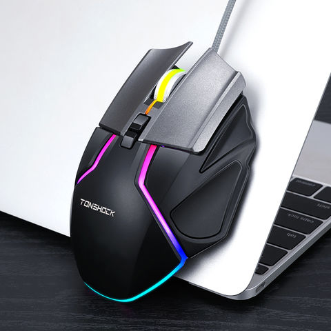 China Programmable DIY Magnetic Flank Mouse Wired 8D Gaming Mouse LED ...
