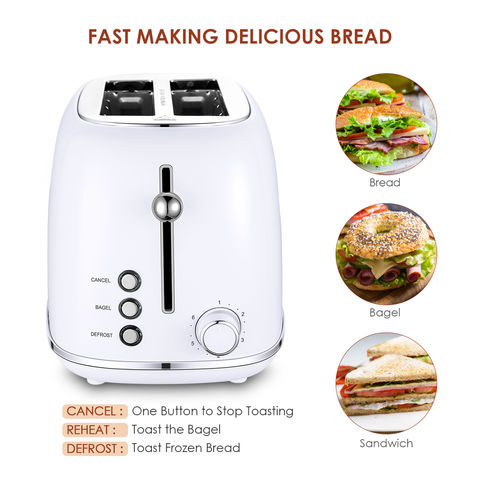 China Black Retro Toaster 2 Slice Electric Small Breakfast Sandwich ...