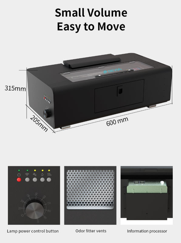 China Mini 5760x1440dpi HD 3D A4 Inkjet Flatbed UV Printer for mobile ...