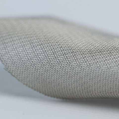 China Thick silver coated mesh knitted EMF shielding fabric on Global ...