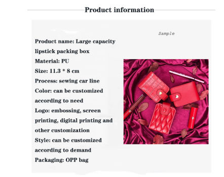 Multiple lipsticks for leather pouches portable lipstick case makeup ...