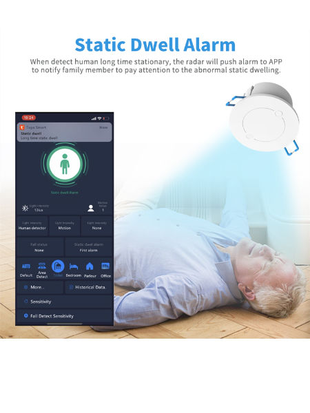 China Smart WiFi Zigbee Human Fall Down Sensor Elderly Care Human Body ...