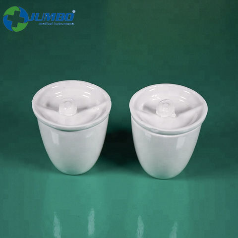 China High quality Customized Glazed Porcelain Crucible with lid High ...