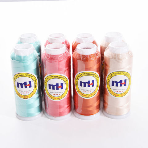 China Wholesale Embroidery Thread 100% Viscose Rayon Embroidery Thread ...