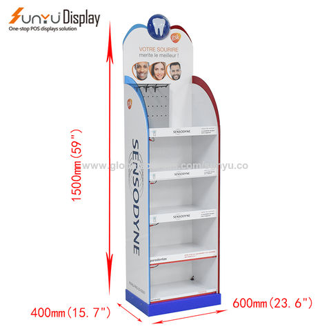 China Floor standing LED Acrylic display toothbrush stand Plexiglass 5 ...