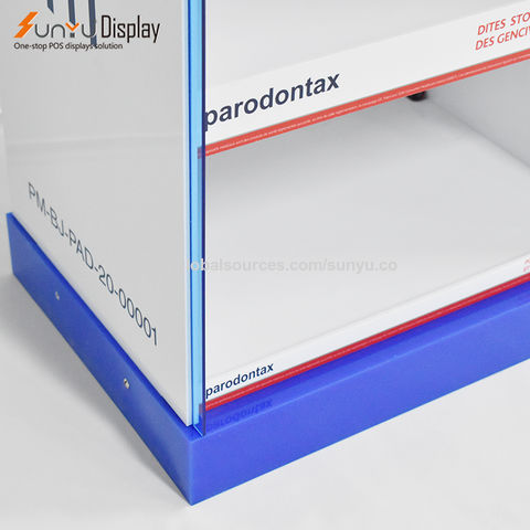 China Floor standing LED Acrylic display toothbrush stand Plexiglass 5 ...